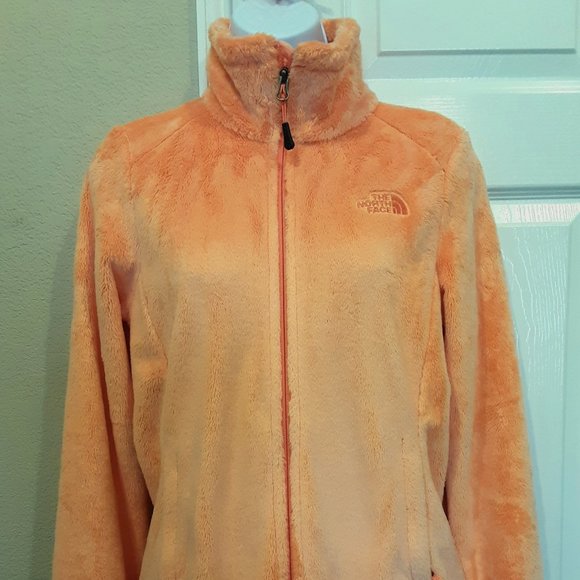 The North Face | Jackets & Coats | The North Face Fuzzy Orange Zipper ...